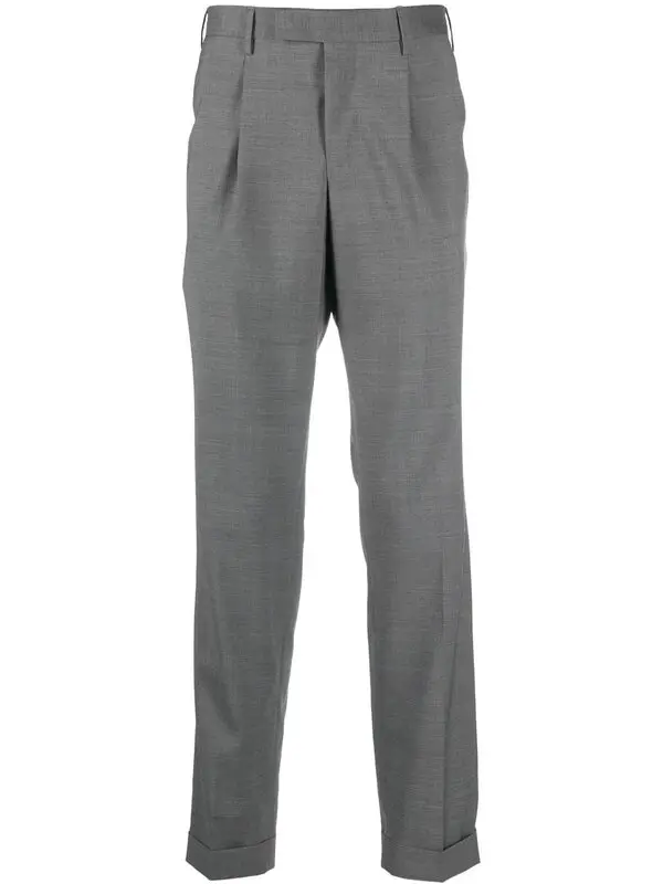 PT TORINO Tapered-leg Tailored Trousers - Grey