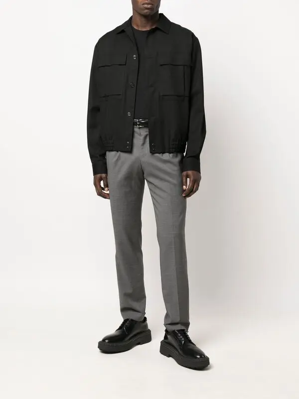 PT TORINO Tapered-leg Tailored Trousers - Grey
