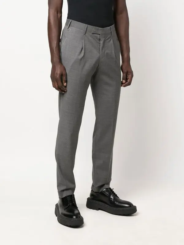 PT TORINO Tapered-leg Tailored Trousers - Grey