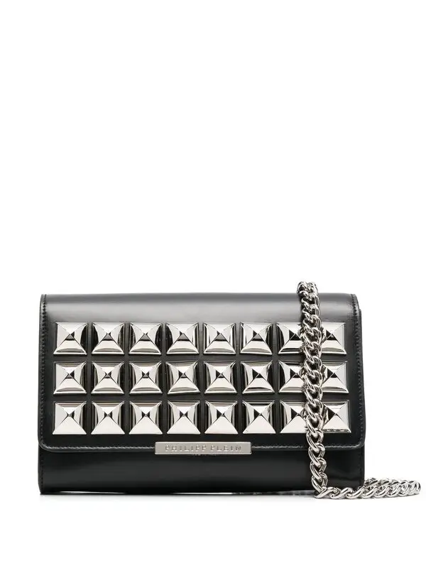 Philipp Plein Stud-embellished Leather Crossbody Bag