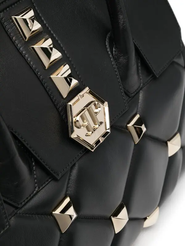 Philipp Plein Stud-embellished Leather Tote Bag