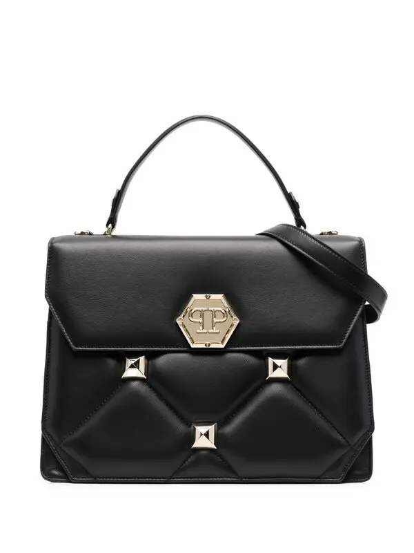 Philipp Plein Logo Stud-embellished Tote Bag