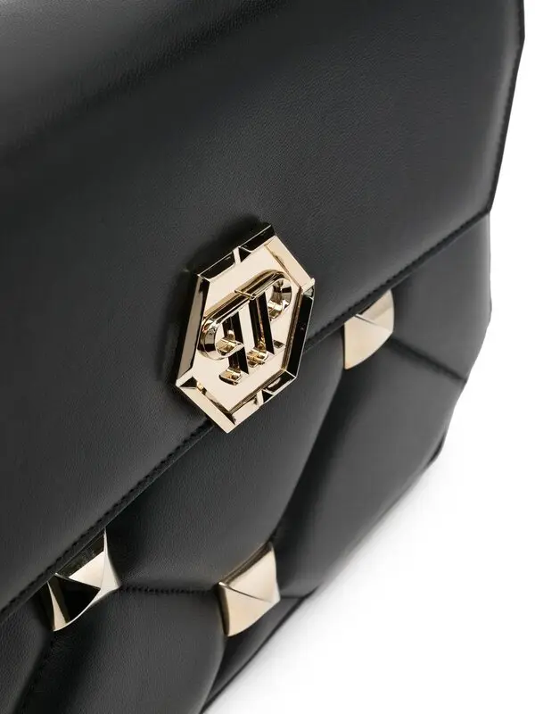 Philipp Plein Logo Stud-embellished Tote Bag