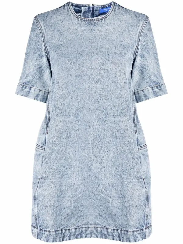 Nina Ricci Denim Cocoon Tunic Dress In Blue - 60% Off | Editorialist