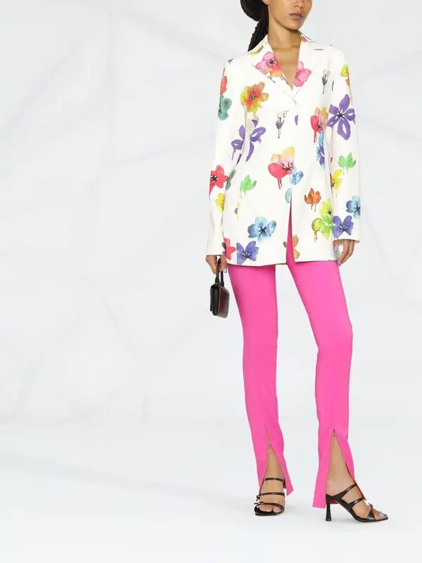 Off-White Floral-print Blazer