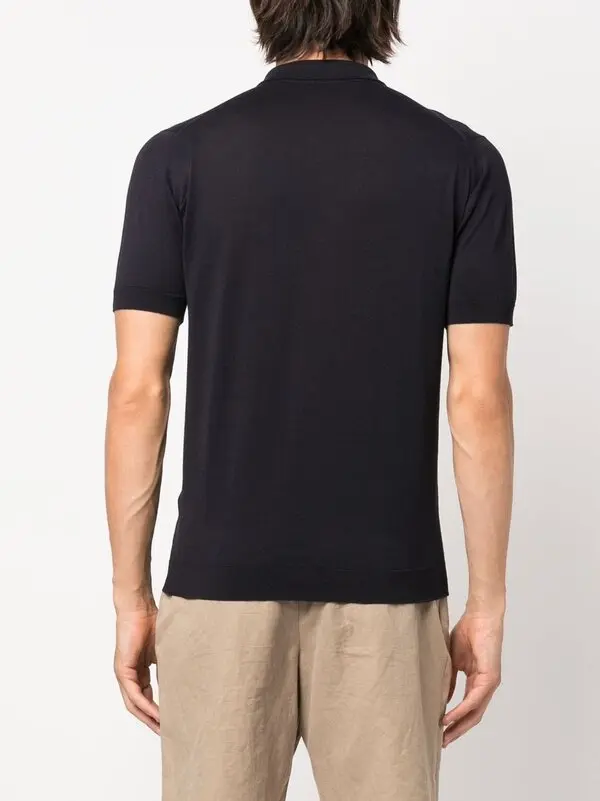 John Smedley Fine-knit Polo Shirt