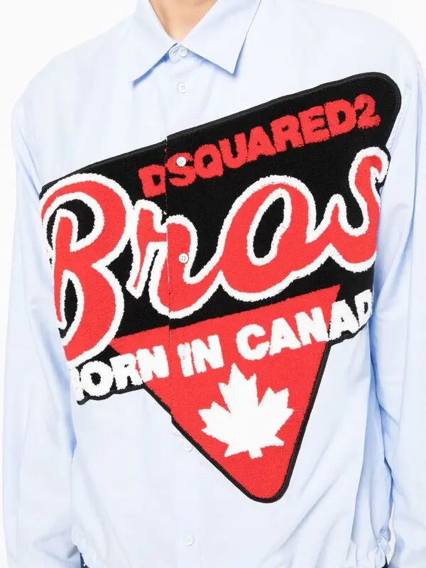 Dsquared2 Logo-patch Long-sleeve Shirt
