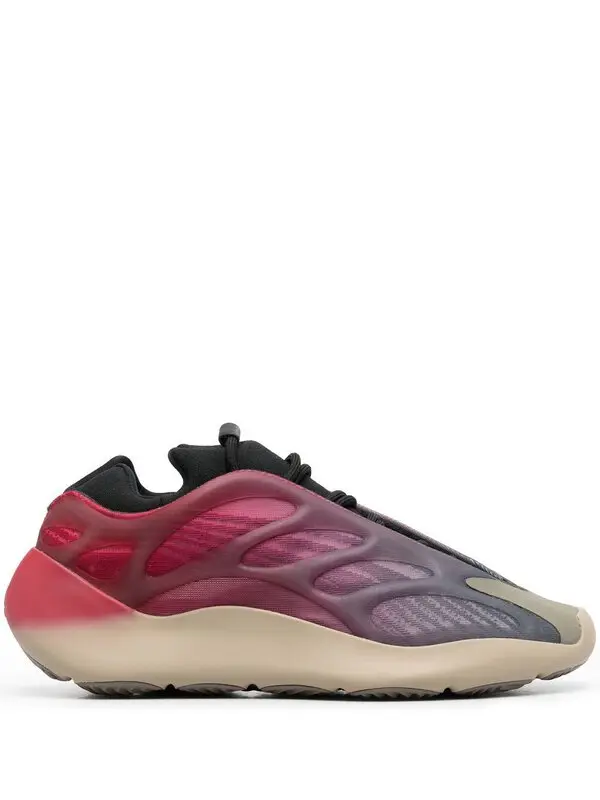 ADIDAS X YEEZY Yeezy 700 V3 Fade Carbon Sneakers - Red