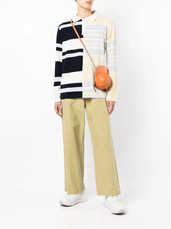 PALMER Split-stripe Polo Shirt