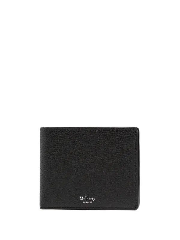 Mulberry Eight Card Classic Grain Wallet - Black