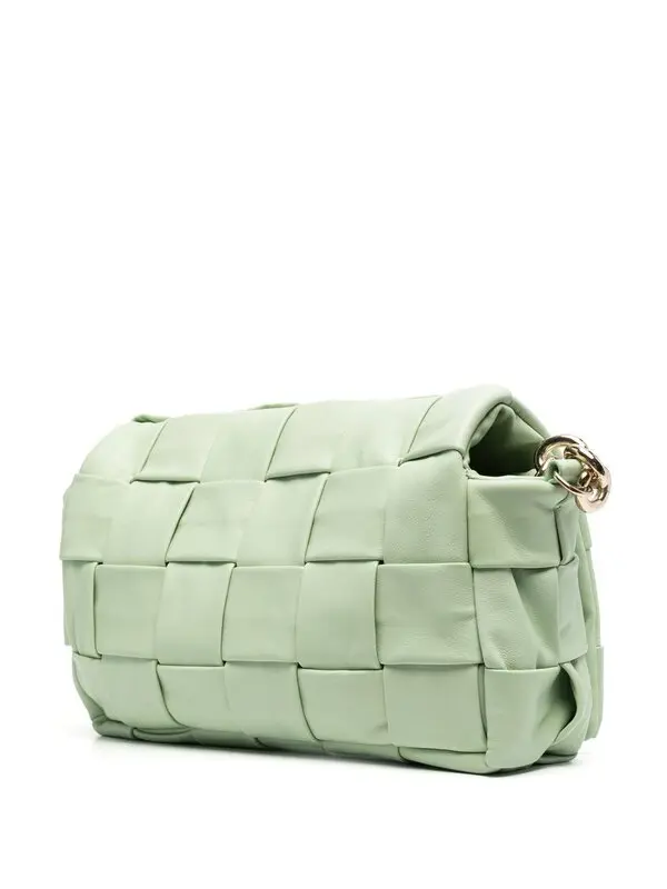 Philipp Plein Intertwined Leather Shoulder Bag - Green
