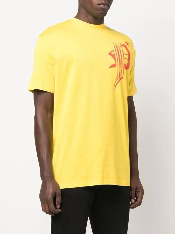 Philipp Plein Skull-print Detail T-shirt - Yellow