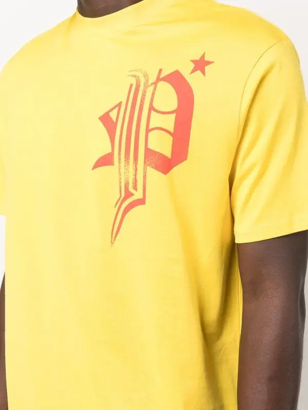 Philipp Plein Skull-print Detail T-shirt - Yellow