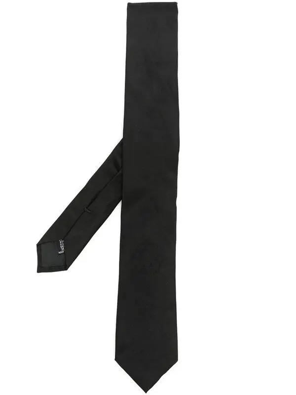 Philipp Plein Logo-jacquard Silk Neck Tie - Black