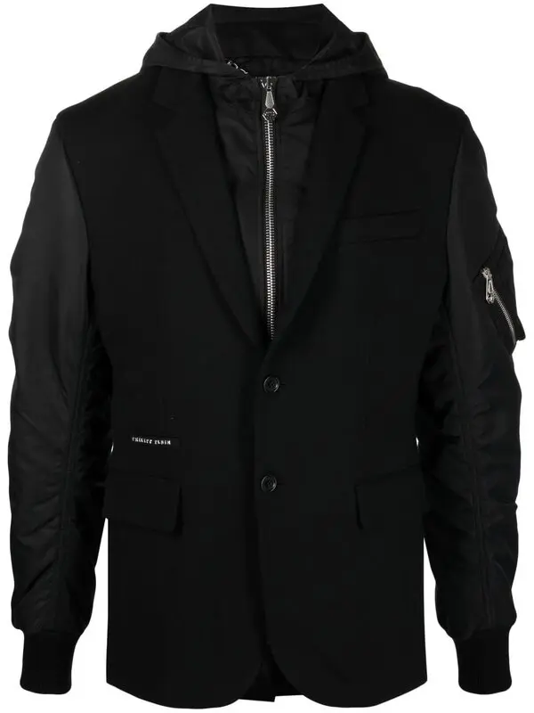 Philipp Plein Panelled Hooded Jacket