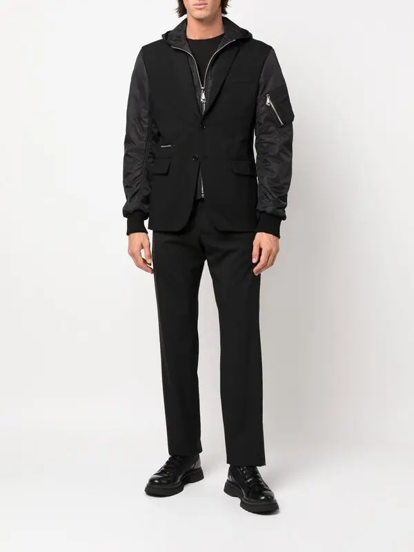 Philipp Plein Panelled Hooded Jacket