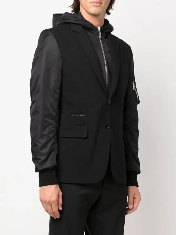 Philipp Plein Panelled Hooded Jacket