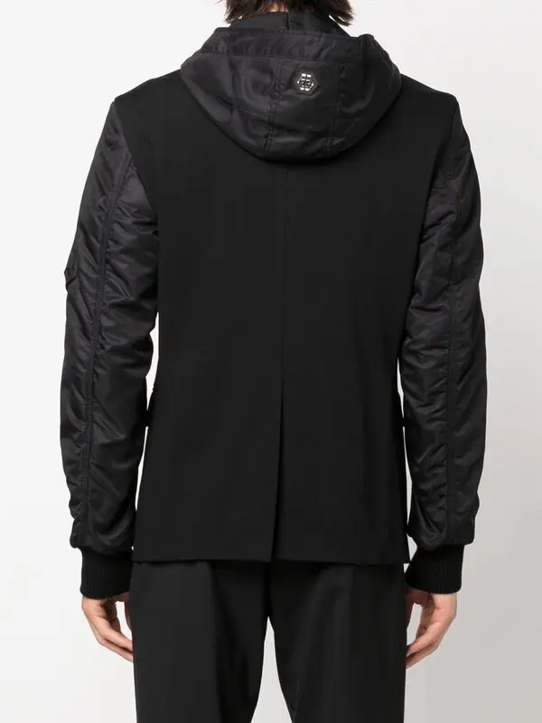 Philipp Plein Panelled Hooded Jacket