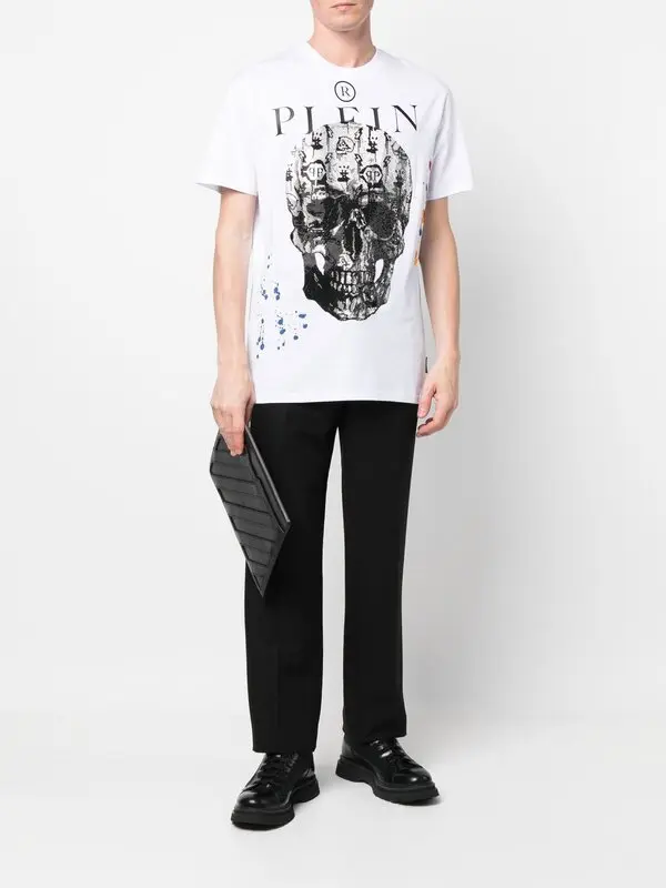Philipp Plein Skull-print Short-sleeve T-shirt - White