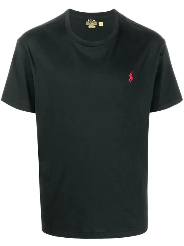 Polo Ralph Lauren Polo Pony-embroidered Short-sleeve T-shirt - Black