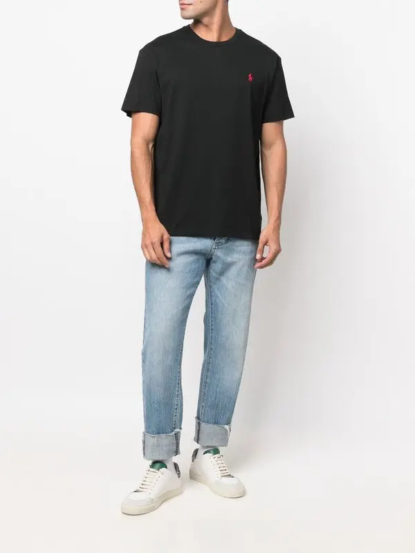 Polo Ralph Lauren Polo Pony-embroidered Short-sleeve T-shirt - Black