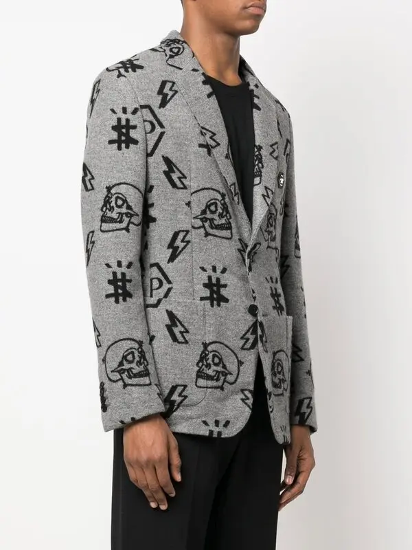 Philipp Plein Graphic-print Blazer