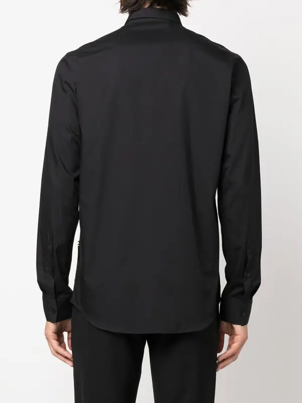 Philipp Plein Embroidered Skull Cotton Shirt