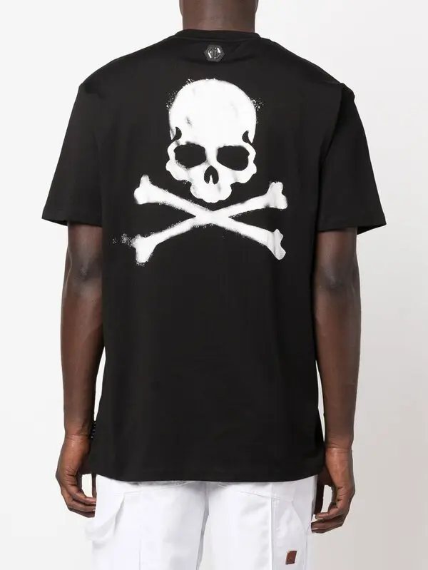 Philipp Plein Skull-print Detail T-shirt - Black