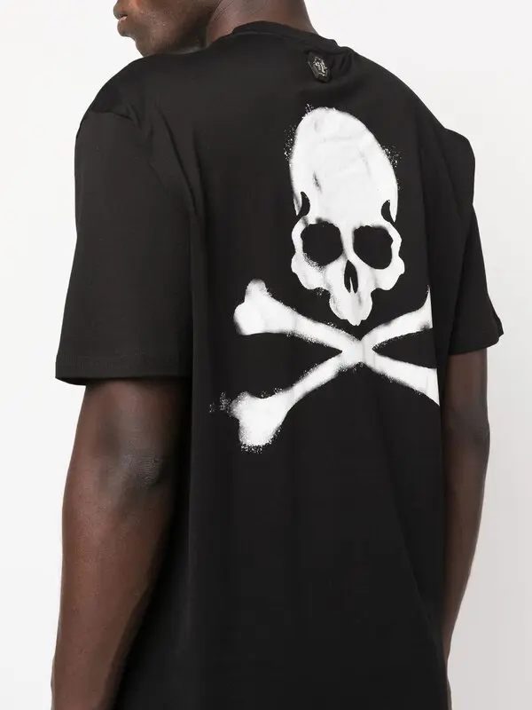 Philipp Plein Skull-print Detail T-shirt - Black