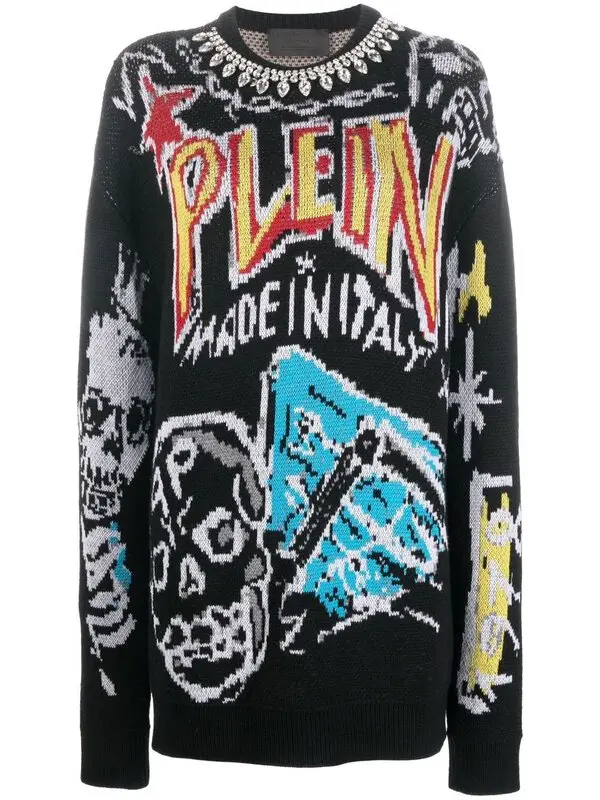 Philipp Plein Grafitti-print Sweatshirt