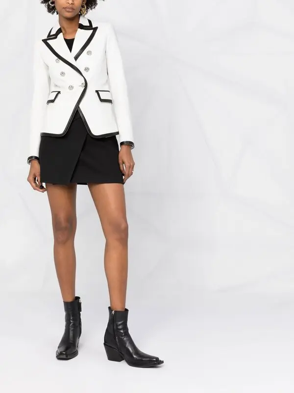 Philipp Plein Two-tone Leather Blazer