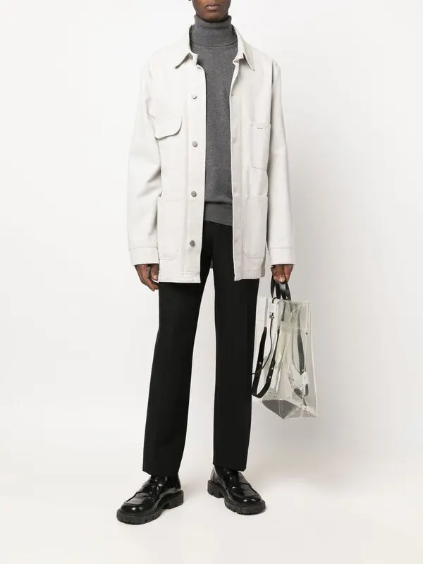 MAISON MARGIELA High-neck Cashmere Jumper - Grey