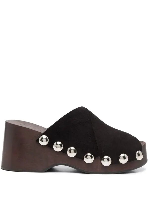 GANNI Stud-detail Open Toe Sandals