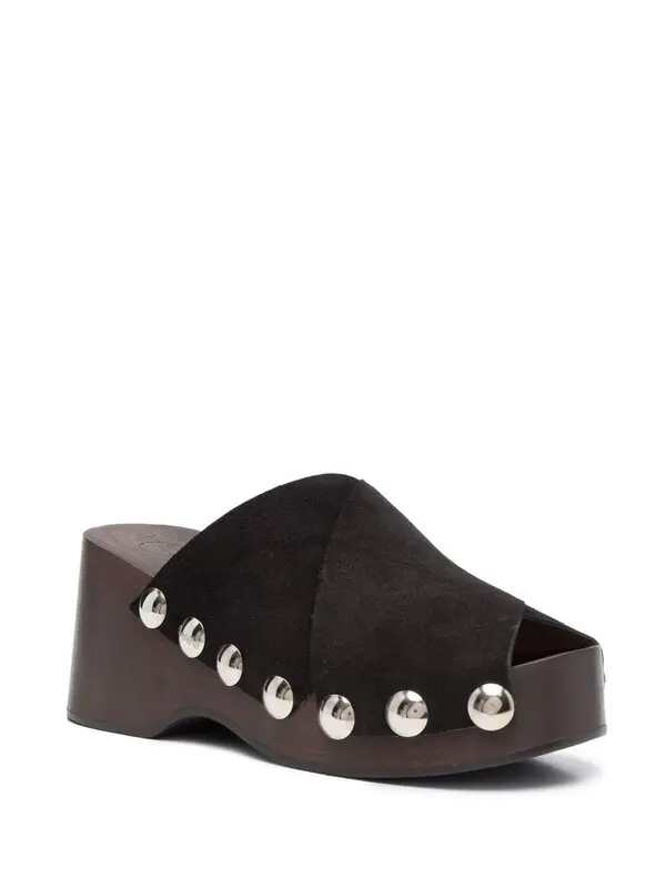 GANNI Stud-detail Open Toe Sandals
