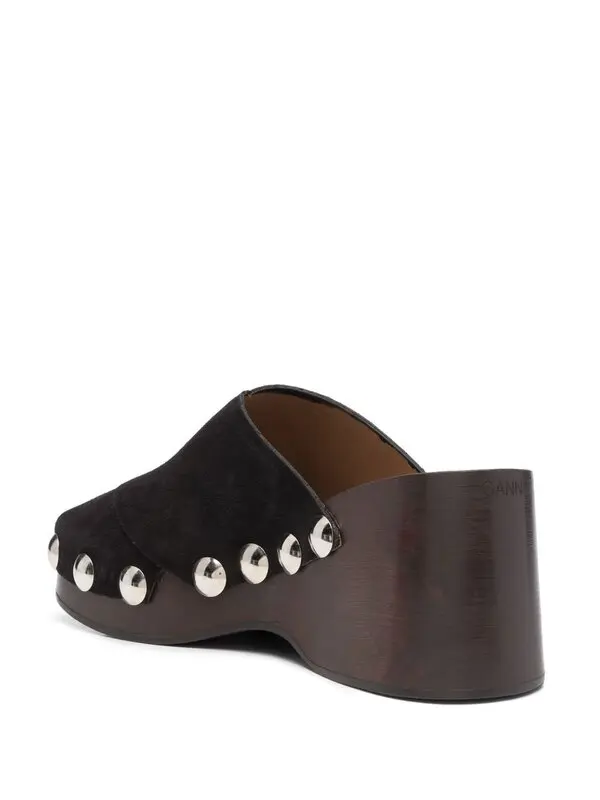 GANNI Stud-detail Open Toe Sandals
