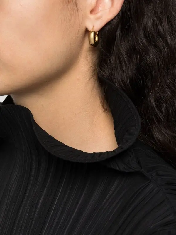 JIL SANDER Sculptural Hoop Earrings