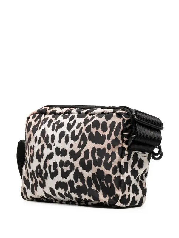 GANNI Leopard-print Crossbody Bag