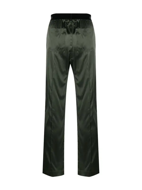 TOM FORD Logo-waist Silk Pyjama Trousers