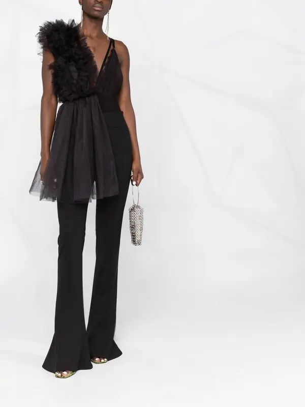 Alchemy Fashions X Lia Aram Asymmetric Tulle Bodysuit