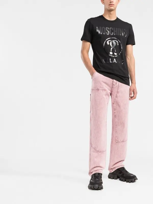 Moschino Logo-print Organic Cotton T-shirt