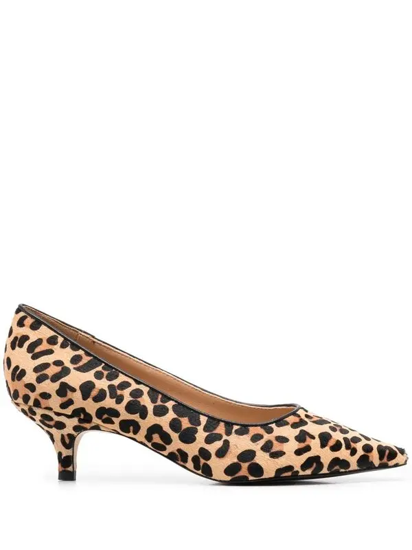 AGE OF INNOCENCE Jacqueline 50mm Leopard-print Pumps