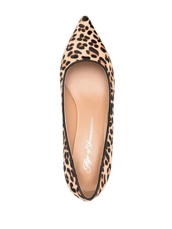 AGE OF INNOCENCE Jacqueline 50mm Leopard-print Pumps