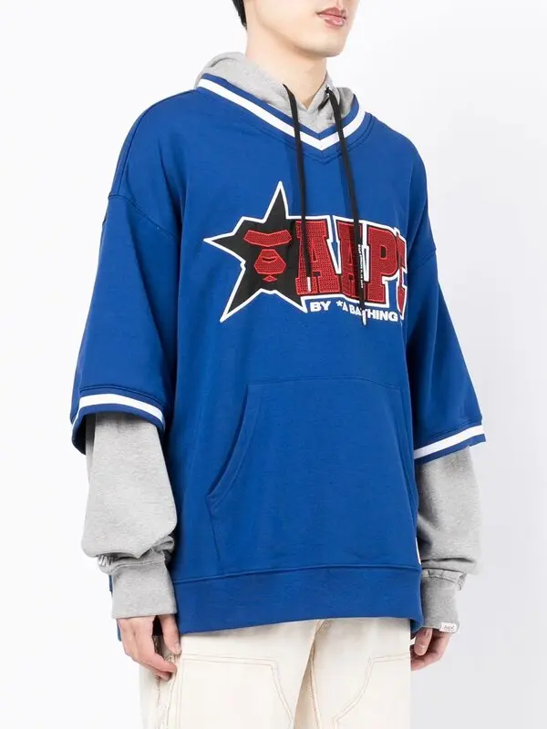 AAPE BY *A BATHING APE Logo-print Pullover Hoodie