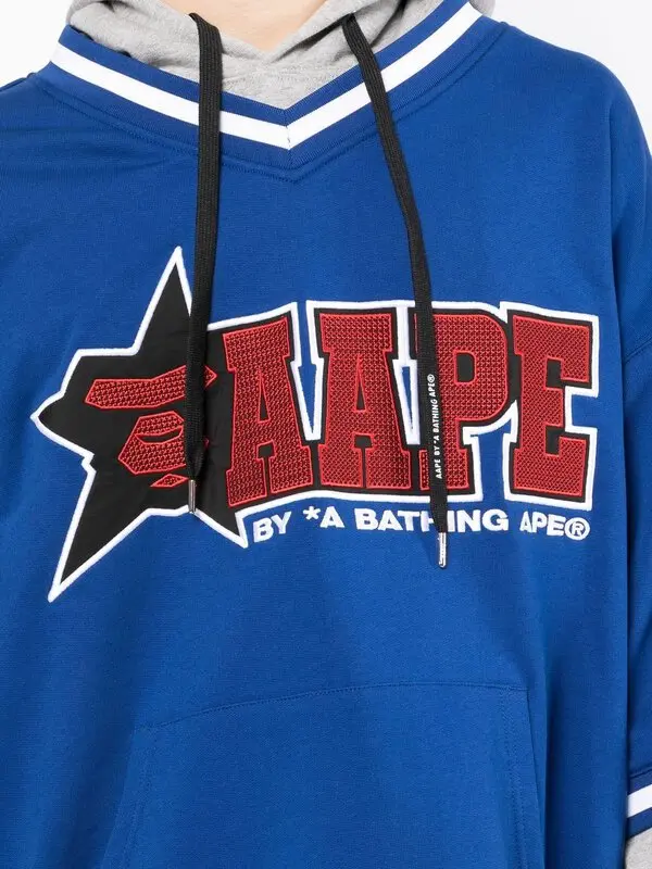 AAPE BY *A BATHING APE Logo-print Pullover Hoodie