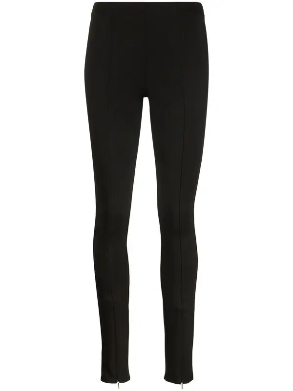 Calvin Klein Logo-embroidered Cuff-zip Leggings