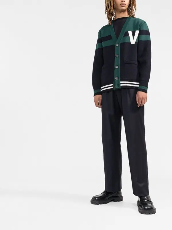 Valentino Garavani V-logo Knitted Cardigan