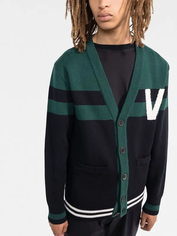 Valentino Garavani V-logo Knitted Cardigan