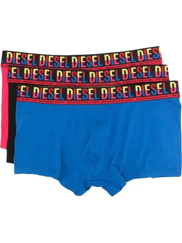 DIESEL® Logo-waistband Boxers - Blue