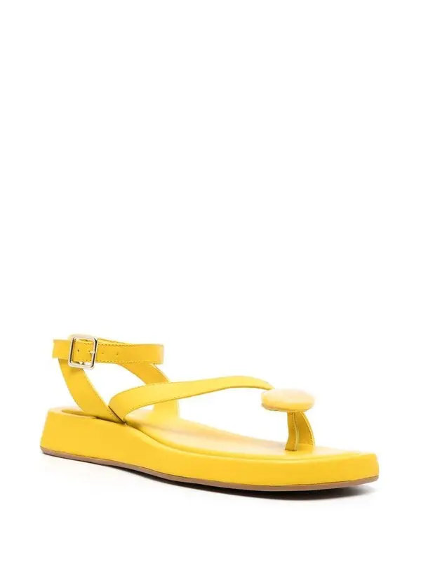 GIABORGHINI Open-toe Sandals - Yellow