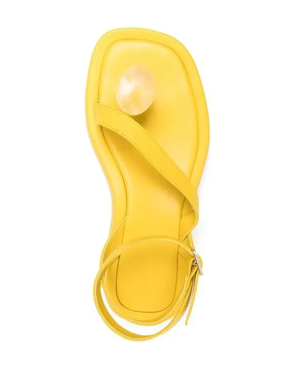 GIABORGHINI Open-toe Sandals - Yellow